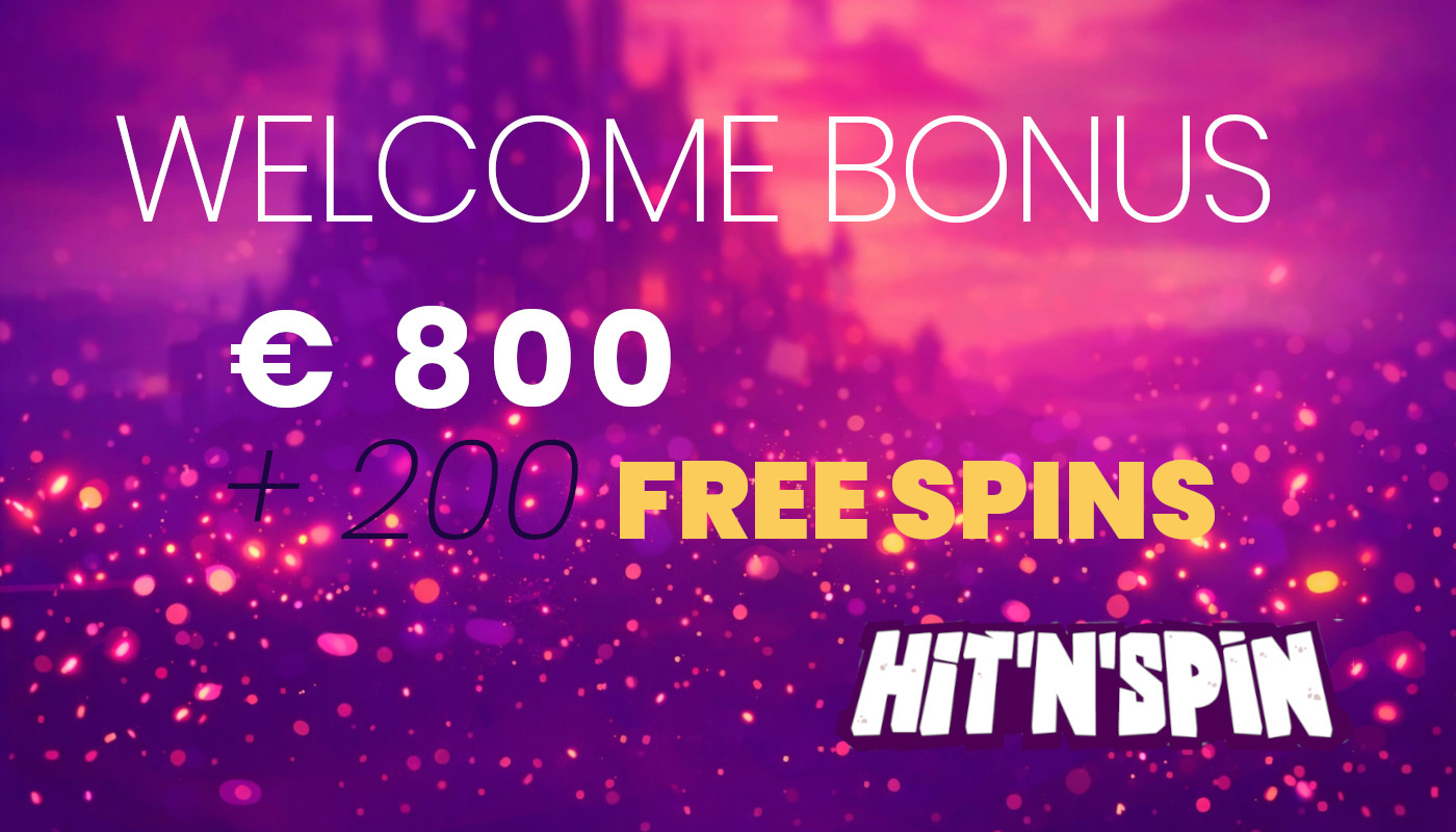 HitnSpin Welcome Bonus Pack – Up to € 800 + 200 FS